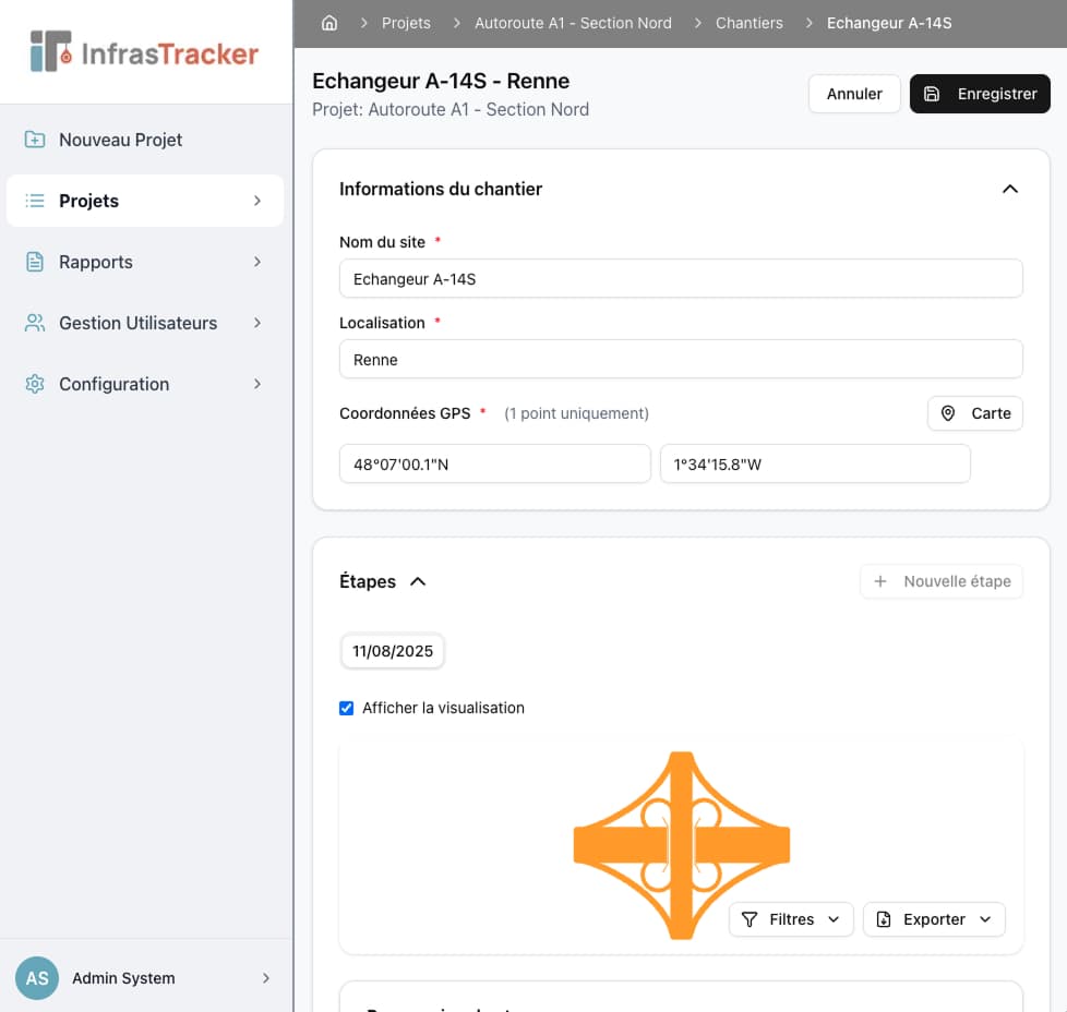 InfraTrack - Infrastructure Project Management Platform